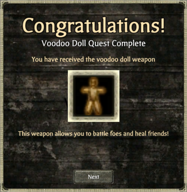 Weapon Unlock: Voodoo Doll (September 2009) - Disneys Online Worlds ...